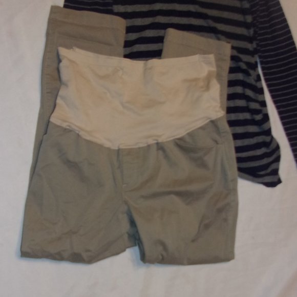 GAP | Pants & Jumpsuits | Size 4 Jeans Maternity Tan Pants Pregnancy ...
